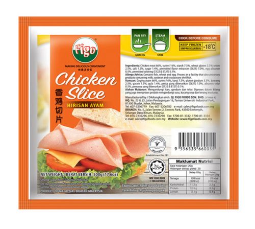 81 Figo Chicken Sliced 500Gm/Pack - hs food sdn bhd